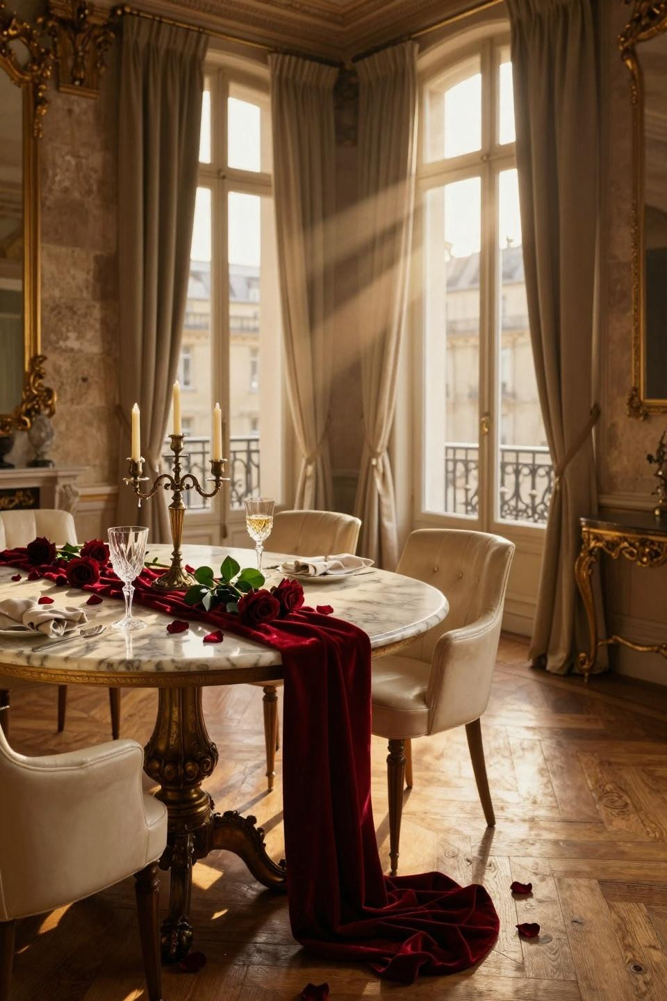 18 moments where velvet, candlelight, and rose petals turned dinner ...