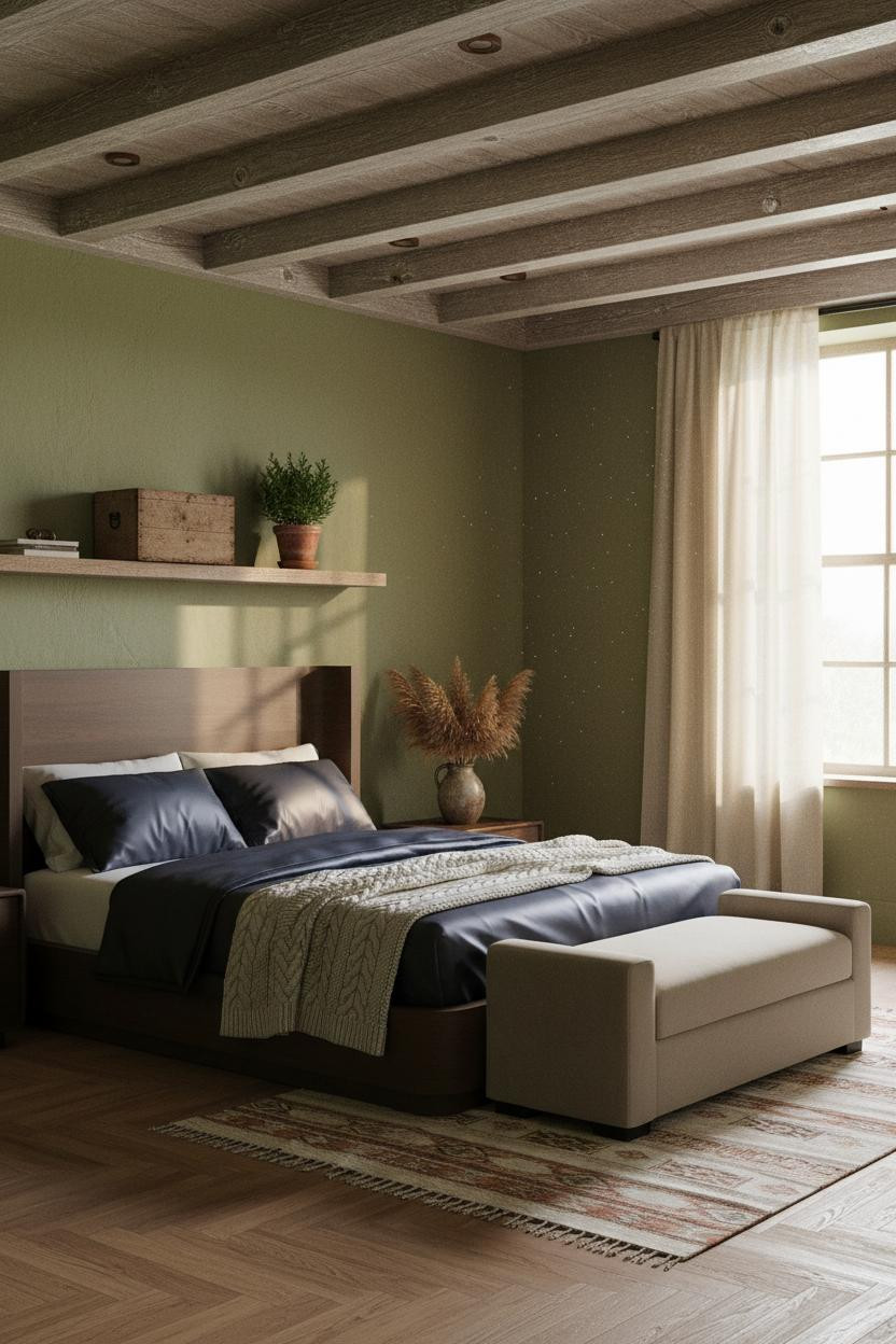 14+ Rustic Chic Bedroom Ideas That Feel Warm Without Feeling Heavy ...